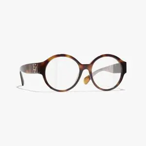 Chanel Round Eyeglasses - Tortoise