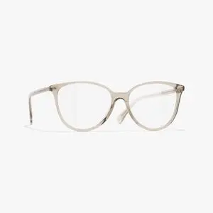 Chanel Butterfly Eyeglasses With Pearls Taupe
