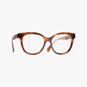 Chanel Butterfly Eyeglasses With Pearls Tortoise & Gold