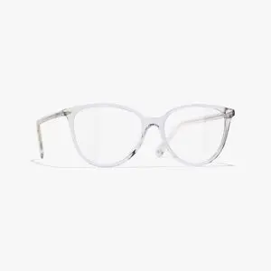 Chanel Butterfly Eyeglasses With Pearls Transparent
