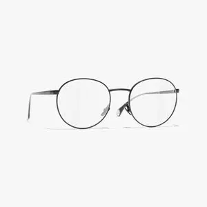 Chanel Chanel Oval Eyeglasses Black