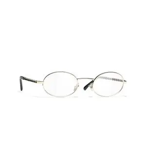 Chanel Chanel Oval Sunglasses Gold