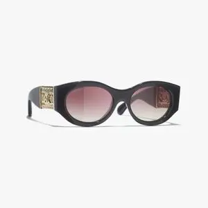 Chanel Chanel Oval Sunglasses Gray