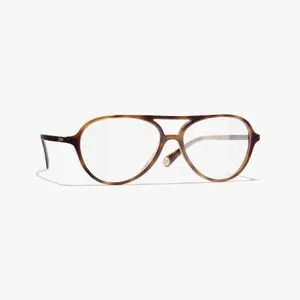 Chanel Pilot Eyeglasses Tortoise