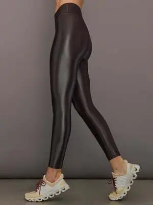 Carbon38 Regular Rise 7/8 Legging In Takara Shine - Chocolate Torte