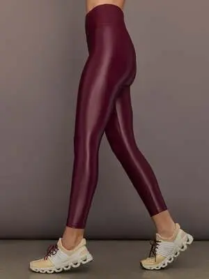 Carbon38 High Rise 7/8 Legging In Takara Shine - Fig