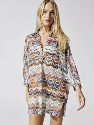 Missoni Short Cover Up Dis. College Zigzag