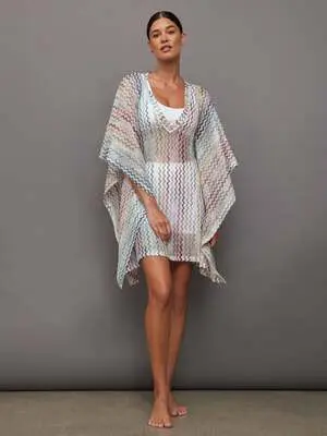 Missoni Short Cover Up - Multi W/white Base