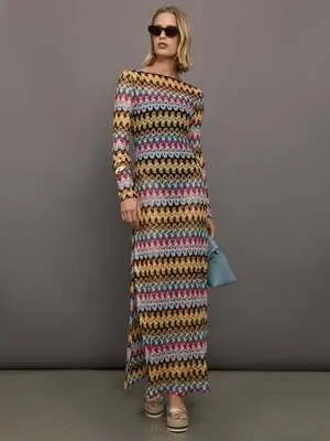 Missoni Long Cover Up - Multi W/dark Base
