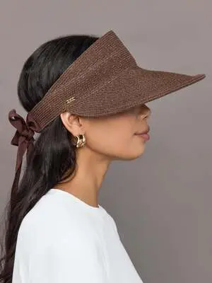 Eugenia Kim Ricky Packable Visor - Chocolate