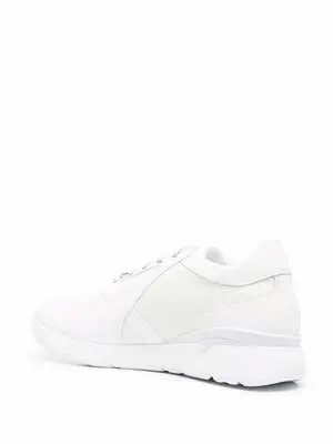 BILLIONAIRE Logo-plaque Leather Sneakers - White