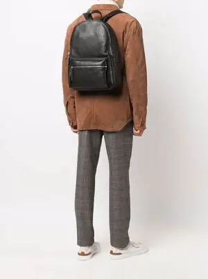 Orciani Leather Backpack - Black