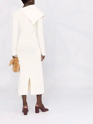 JIL SANDER Asymmetric Midi Dress