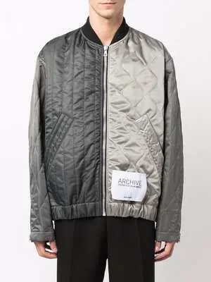Palm Angels Logo-print Panelled Bomber Jacket