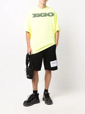 Palm Angels Ego-print Drop-shoulder T-shirt