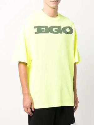 Palm Angels Ego-print Drop-shoulder T-shirt