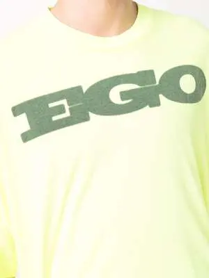 Palm Angels Ego-print Drop-shoulder T-shirt