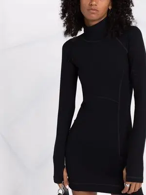 DIESEL® High-neck Panelled Mini Dress