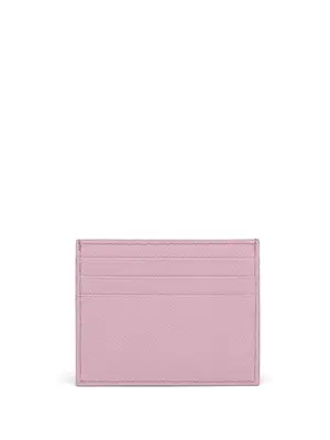 Prada Saffiano Leather Cardholder - Pink