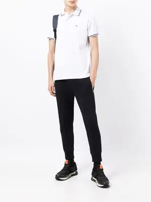 Emporio Armani Logo-embroidered Polo Shirt - White