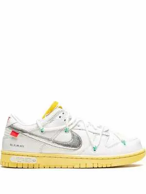 Nike X Off White Dunk Low Lot 01 Sneakers - White