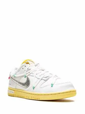 Nike X Off White Dunk Low Lot 01 Sneakers - White