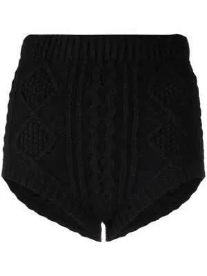 Red Valentino Cable-knit Thigh-length Shorts