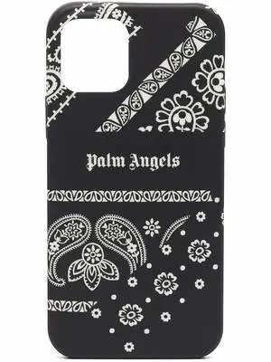 Palm Angels Bandana-print Iphone 12 Pro Max Case - Black