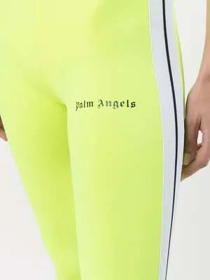 Palm Angels Side-stripe Logo Leggings - Yellow
