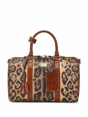 Dolce & Gabbana Crespo Leopard-print Handbag