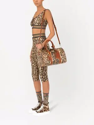 Dolce & Gabbana Crespo Leopard-print Handbag