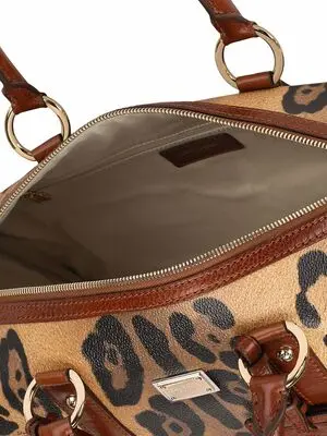 Dolce & Gabbana Crespo Leopard-print Handbag