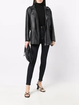 Philipp Plein Iconic High-waist Skinny Jeans