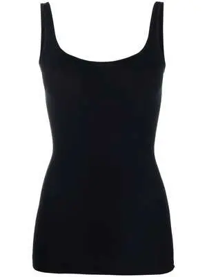 Wolford Scoop Back Tank Top - Black
