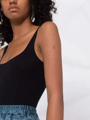 Wolford Scoop Back Tank Top - Black