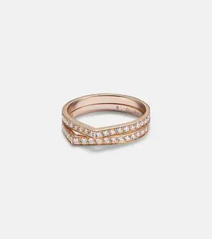 REPOSSI Antifer Rose Ring With Diamonds - Gold