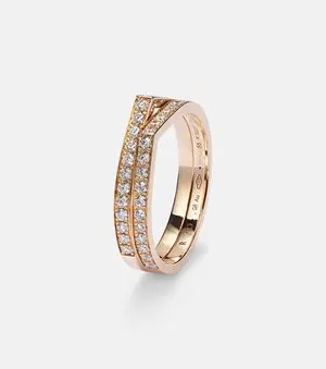 REPOSSI Antifer Rose Ring With Diamonds - Gold