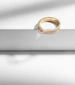 REPOSSI Antifer Rose Ring With Diamonds - Gold