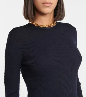 Victoria Beckham Ribbed-knit Sweater