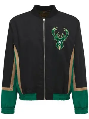 JUST DON Milwaukee Bucks Reversible Bomber Jacket