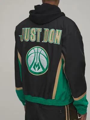 JUST DON Milwaukee Bucks Reversible Bomber Jacket