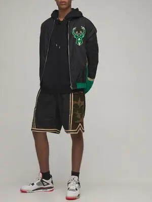 JUST DON Milwaukee Bucks Reversible Bomber Jacket
