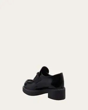 Prada Leather Loafers - Nero