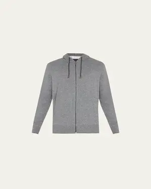 Brunello Cucinelli Cashmere Full-zip Hoodie - Medium Grey
