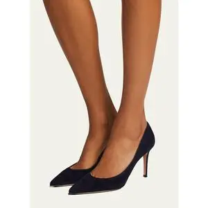 GIANVITO ROSSI 85 Pumps - Olive