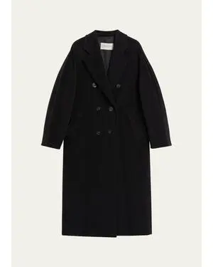 Max Mara Wool-cashmere Belted Madame Coat - Black