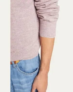 Brunello Cucinelli Cashmere Quarter-zip Pullover - Navy