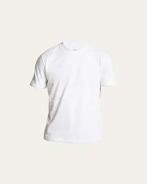 Brunello Cucinelli Men's Tipped Crew T-Shirt Marble