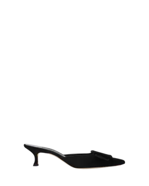 Manolo Blahnik Maysale Mules - Black
