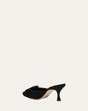 Manolo Blahnik Maysale Mules - Black